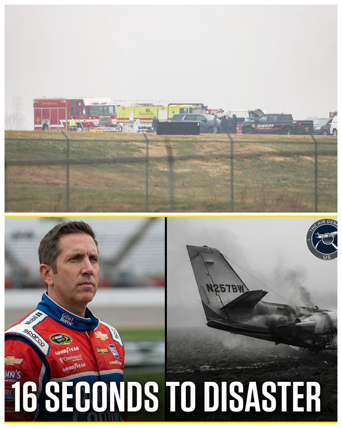 Newly released real footage from the Greg Biffle plane crash in ...
